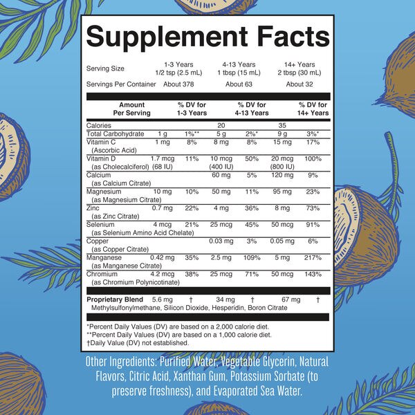 Liquid Nighttime Multimineral - Coconut (15.22 oz) | MaryRuth's Wholesale