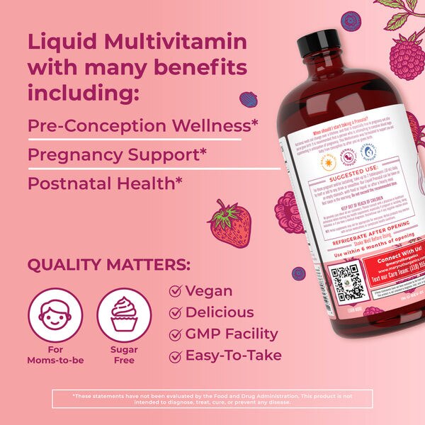 Prenatal & Postnatal Liquid Multivitamin | MaryRuth's Wholesale