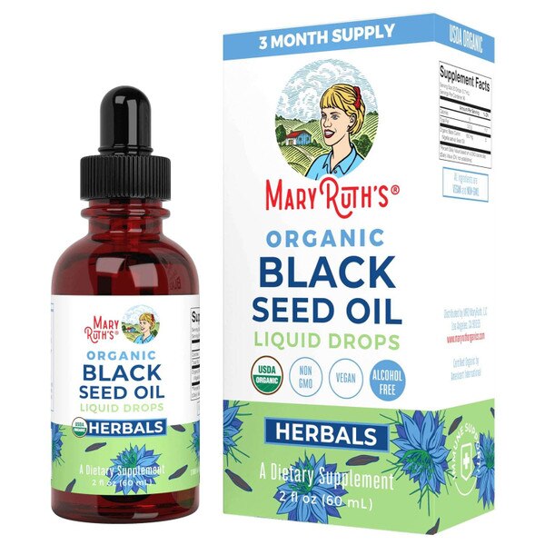 Organic Black Seed Oil Liquid Drops | MaryRuth's Wholesale