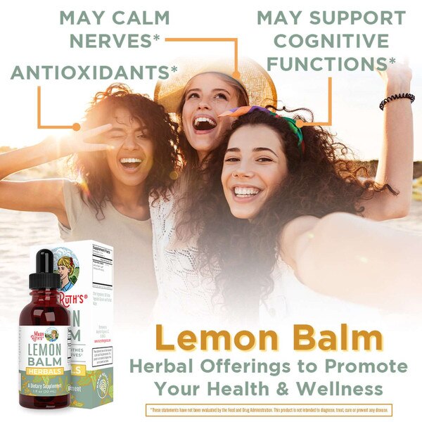 Organic Lemon Balm Leaf Liquid Drops | MaryRuth's Wholesale