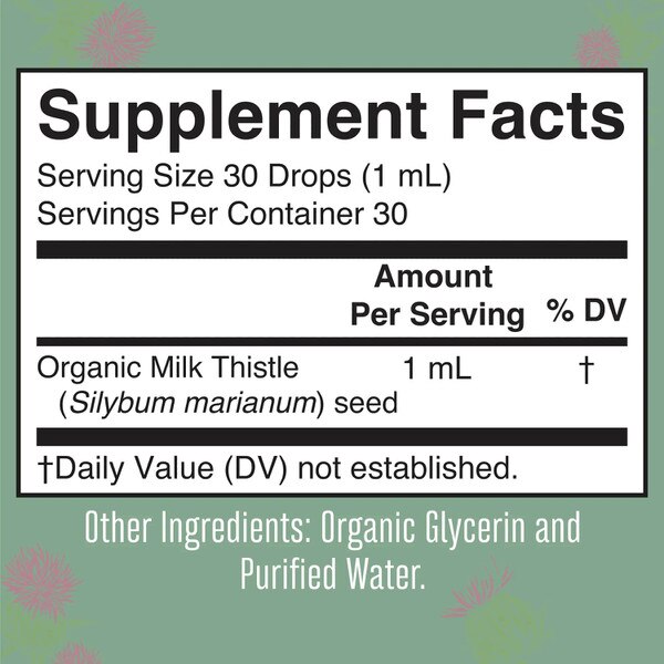 Organic Milk Thistle Seed Liquid Drops | MaryRuth's Wholesale