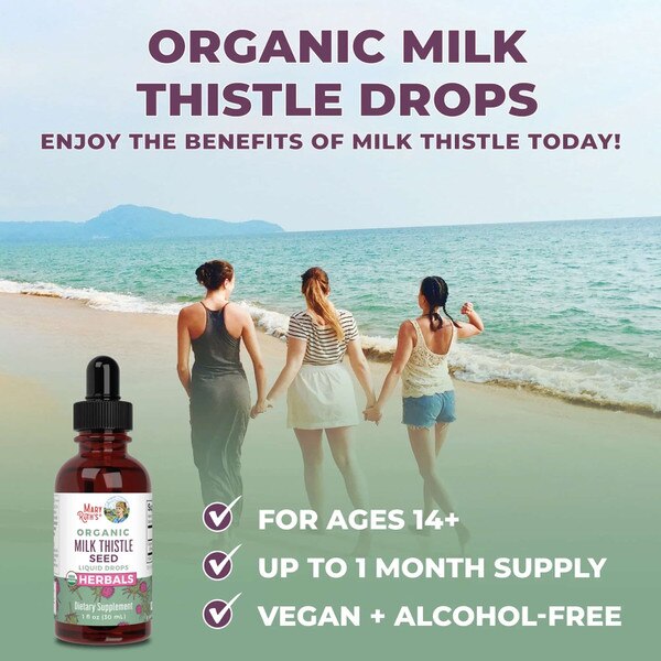 Organic Milk Thistle Seed Liquid Drops | MaryRuth's Wholesale
