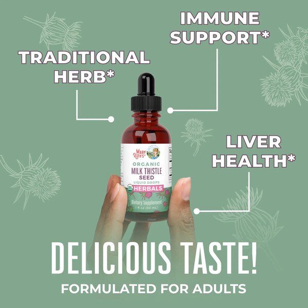 Organic Milk Thistle Seed Liquid Drops | MaryRuth's Wholesale