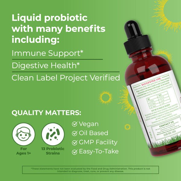 Organic Liquid Probiotic (4 oz) | MaryRuth's Wholesale