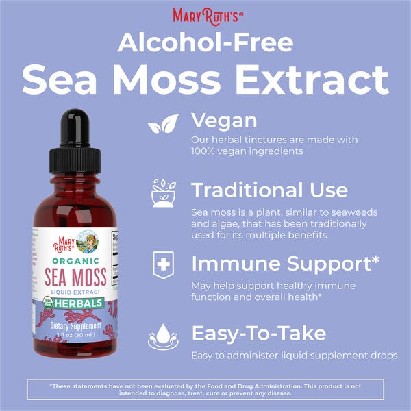 Organic Sea Moss Liquid Drops | MaryRuth's Wholesale