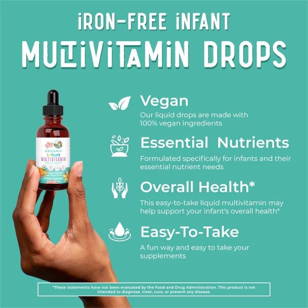 Organic Infant Multivitamin Liquid Drops | MaryRuth's Wholesale