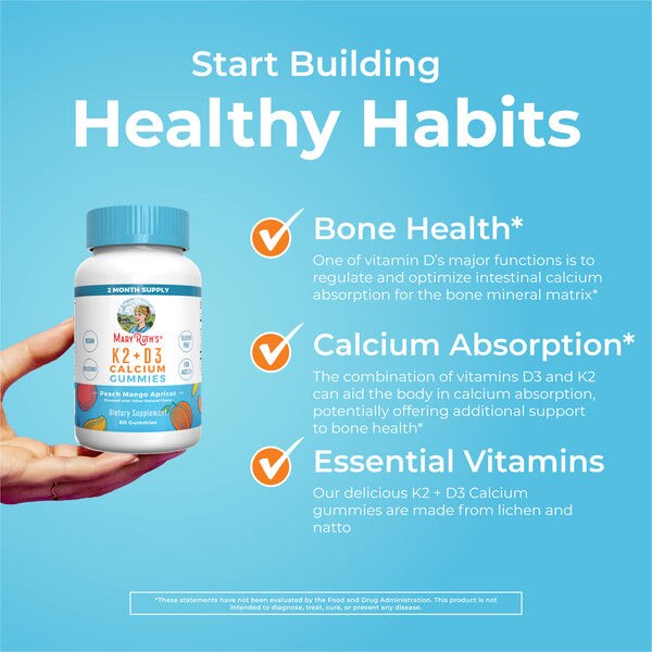 K2 + D3 Calcium Gummies | MaryRuth's Wholesale