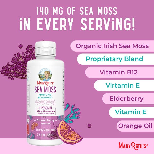 Sea Moss + Immune & Energy Liposomal | MaryRuth's Wholesale