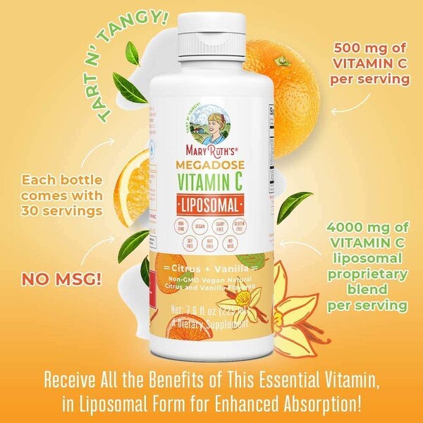 Megadose Vitamin C Liposomal | MaryRuth's Wholesale