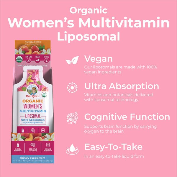 Organic Women's Organic Multivitamin Liposomal Box | MaryRuth's Wholesale